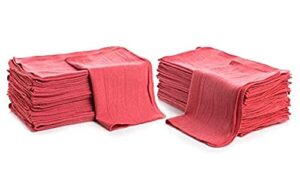 simpli-magic shop towels, 14"x12", red (600 pack - full case)