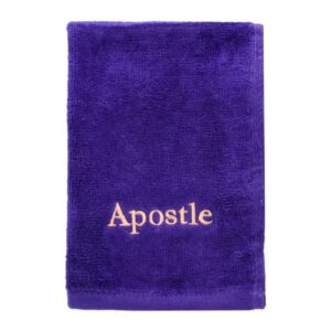 Swanson Christian Towel-Apostle-Purple w/Gold Lettering