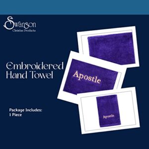 Swanson Christian Towel-Apostle-Purple w/Gold Lettering