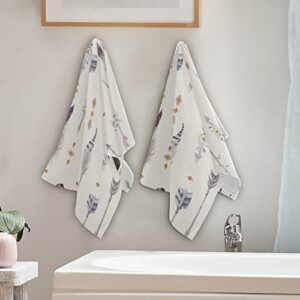 Premium Polyester Cotton Hand Towels Boho Arrows and Feathers, Highly Absorbent,Set of 2, 28.3 x 14.4in(227rh0a)