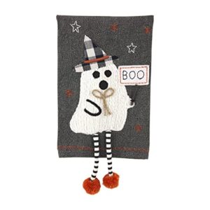 mud pie dangle leg towel, boo ghost