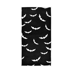 Anyangquji Bats Halloween Goth Hand Towels Soft Absorbent Bath Large Hand Towels for Bathroom Kitchen Hotel Spa Hand Towels 15"X30"