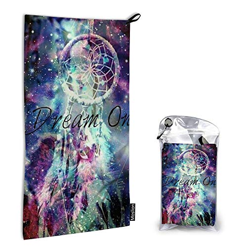 Moslion Quick Dry Hand Towel Galaxy Nebula Universe Dream Catcher Bath Hand Towel Decorative for Bathroom/Kitchen 15x31 Inch