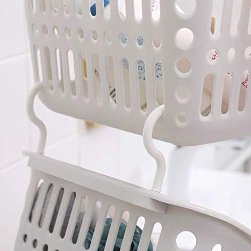 Bernese 3pcs Plastic Hanging Shower Caddy Basket,Connecting Organizer Storage Basket,with Hook,For Bathroom Kitchen, Pantry, Bathroom, Dorm Room