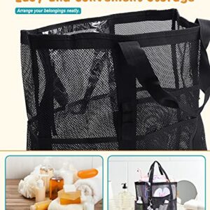 Alidor Large Capacity Mesh Shower Caddy Portable for College Dorm Room Essentials, 9-Pockets, Hanging Shower Tote Bag for Bathroom, Swimming, Beach, Fitness, Gym