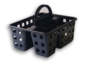 mainstay small utility shower caddy tote (black)