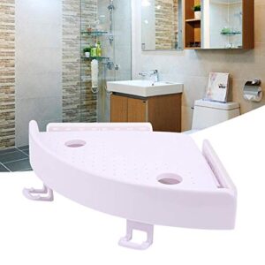 Yosoo Shower Shelf, Bathroom Triangular WallMounted Shower Shelf Corner Bath Storage Holder Organizer Rack