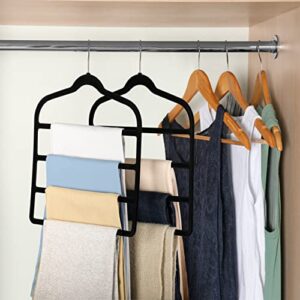 Velvet Hanger 3 Pack Skirt Hangers with Clips 12-Pack