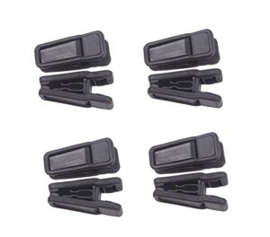 erioctry plastic hanger clips- black slim-line set 20 pack pants hanger clips, strong pinch grip clips for use with slim-line clothes hangers, finger clips for velvet hangers