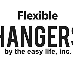 The Easy Life Hangers Flexible 40 Hangers Quality Space Saving That fit Through Any Collar