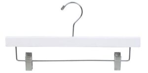 only hangers white wooden pant/skirt hanger (pack of 25)