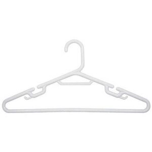 mighty hangers 36 set storage organization heavy duty plastic white servicrt clotheshanger hangers clothes hangers clothing hangers hanger rack storage hangers closet clothes organizer