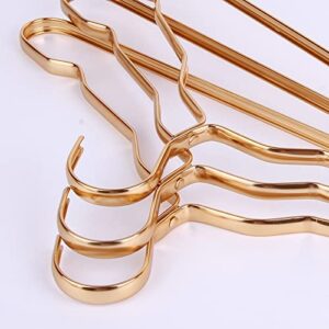 5pcs Aluminum Alloy Hangers Traceless Adult Clothes Dryer, Widened and Thicker Hangers, Size: 41.3*1.2*2 (Silver Grey)