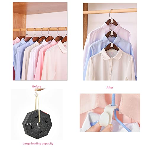 UtySty 40 Pack Clothes Hanger Connector Hook for Closet Space Saving Hooks Cascading Wardrobe Connecting Buckle Coat Organizer Rack Holder Multi Layer Extender Clip Saver