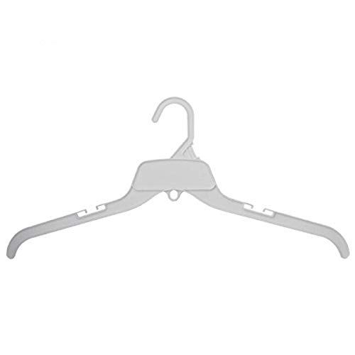 NAHANCO P18 Plastic Top Hanger, Economy Heavy Weight, 18", White (Pack of 200)