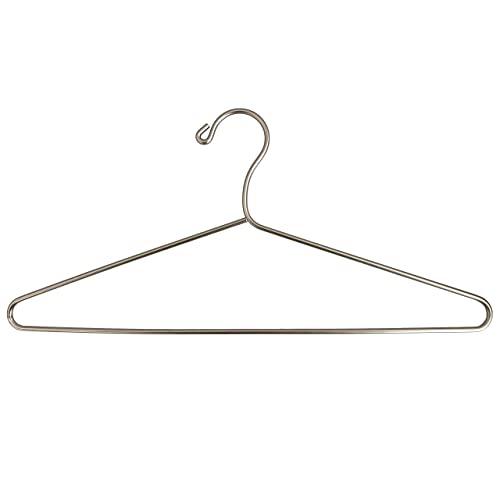 USTECH Strong Metal Clothes Hanger Set | Heavy Duty Coat, Pant, and Suit Standard Hangers | Keep Your Clothes Organized and Wrinkle-Free | Pack of 48