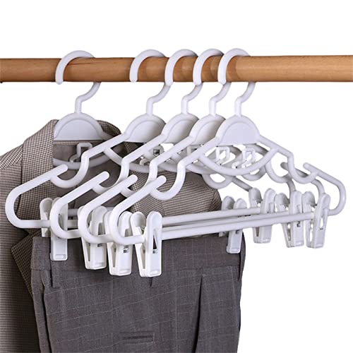 10pcs Plastic Clothes Hangers Non-Slip Skirt Organizer for Sleeveless Tops Pants Skirts