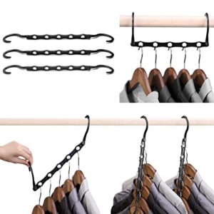 cozymood magic clothes hangers smart closet saver pack of 8, sturdy space saving hangers, hanger organizer, closet hangers, closet organizers and storage, dorm home bedroom essentials