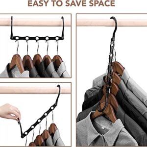 COZYMOOD Magic Clothes Hangers Smart Closet Saver Pack of 8, Sturdy Space Saving Hangers, Hanger Organizer, Closet Hangers, Closet Organizers and Storage, Dorm Home Bedroom Essentials