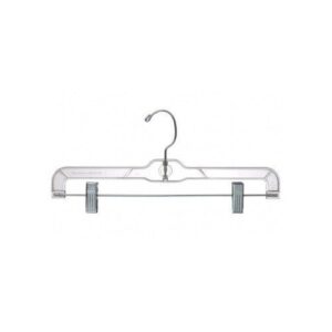 only hangers clear 14 inch pant, skirt, slacks hangers (10)