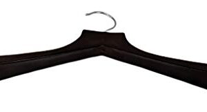 Walnut Finish Deluxe Coat Hanger (Set of 5)