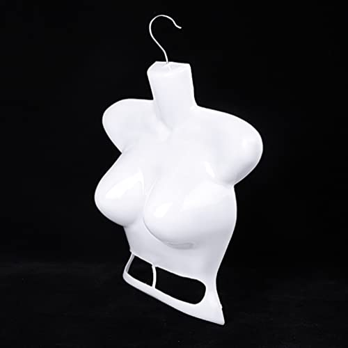 Cabilock 5pcs Female Hollow Back Mannequin Torso Set Dress Body Torso Dress Form Hanging Hook Body Shape Bikini Hanger for Lingerie Swimsuit Hanger