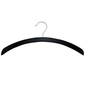 nahanco 40217hu wooden shirt hangers - retro series - low gloss black - home use (pack of 25)