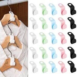 spotlip clothes hanger connector hooks 60pcs closet organizer space saving hangers for clothes heavy duty hangers (60 pack)