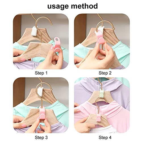 Spotlip Clothes Hanger Connector Hooks 60PCS Closet Organizer Space Saving Hangers for Clothes Heavy Duty Hangers (60 Pack)