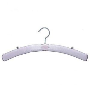 nahanco 3395368hu satin padded hangers - 15 1/2", pink (pack of 12)