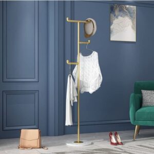 YASEZ Coat Hanger Floor Bedroom Coat Hanger Marble Home Creative Coat Hanger Living Room Hanging Bag Rack (Color : D, Size : 170 * 32cm)