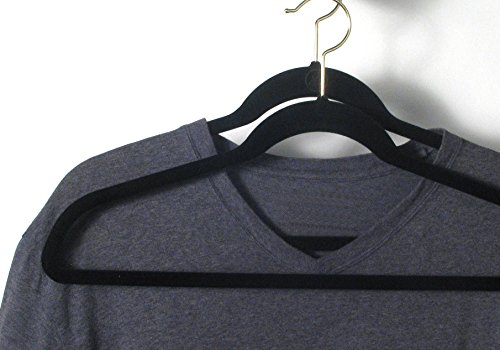 Precision Hanger in Black With Felt. The Dimple & Crease Free Hanger Solution -Click "2 New" for Other Offers!