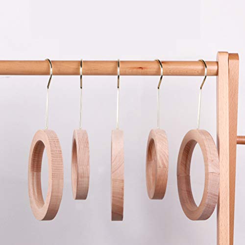 BESPORTBLE Coat Hangers Coat Hangers Wooden Scarf Hanger, Multipurpose Belt/Tie Holder Organizer for Closet - Organizer for Neckties, Shawls Scarves, Pashminas Tie Hanger