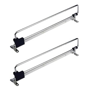 coshar 2 pack extendable clothes hanger adjustable pull out valet rod sliding closet valet rod rail for wardrobe closet storage organizer, screws included (11-inch)