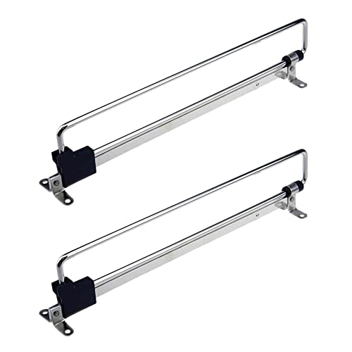 Coshar 2 Pack Extendable Clothes Hanger Adjustable Pull Out Valet Rod Sliding Closet Valet Rod Rail for Wardrobe Closet Storage Organizer, Screws Included (11-Inch)