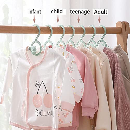 40pcs Baby Gift HGYZE Nursery Closet Hangers, Ultra-Thin Non-Slip and Extendable Laundry Infant Pant Hanger for Newborn Clothes - Adjustable Children Coat Hanger for Girl Boy Toddler Kid Child