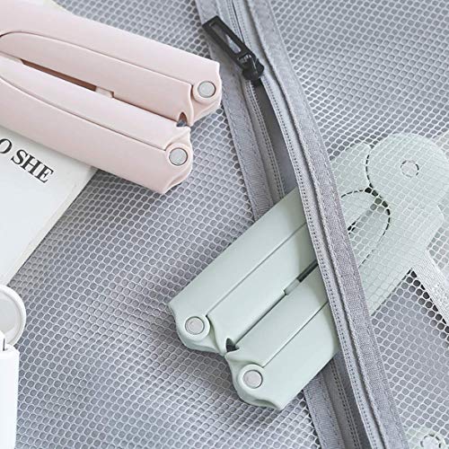 LaiYHe 6 Pack Travel Portable Folding Hanger Multi-Functional Travel Hanger Camping Travel Clothing Drying Cloth Hangers Storage