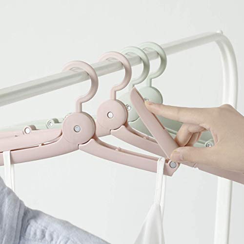 LaiYHe 6 Pack Travel Portable Folding Hanger Multi-Functional Travel Hanger Camping Travel Clothing Drying Cloth Hangers Storage