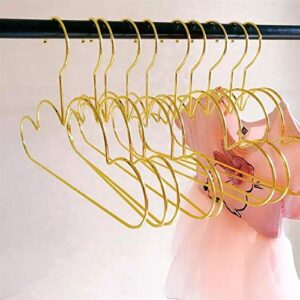 WALNUT 5pcs Hangers Non Slip Metal Toddlers Clothes Hanger Golden Kids Cloud Shape Coat Hanger Clothing Storage Organizer Rack