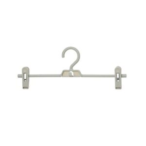 walnut clip coat hangers clothes closet pant trouser skirt non-slip racks clip multifunction plastic drying rack pants rack storage (color : gray)