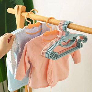 DOUBAO Lightweight Sturdy Anti-Brittle Clothes Hanger Hanger Bright-Colored Children Clothes Hanger Waterproof Household (Color : D, Size : 29 cm x 17 cm)