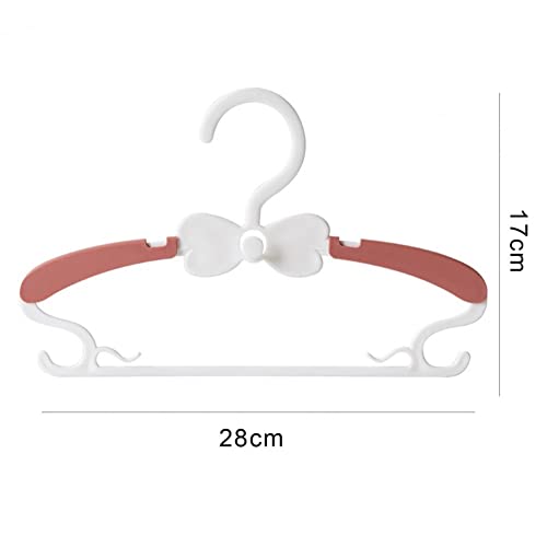 DOUBAO 10Pcs Hanger Retractable PP Baby Clothes Hanger fwor Family Use (Color : D, Size : 28cm x 17cm)