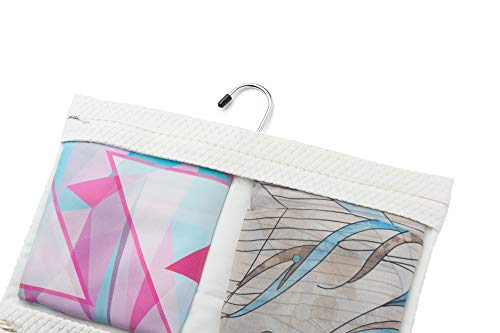 R. Culturi Scarf Organizer for Closet or Travel Accessory/Holder and Hanger Storage Organizer for Silk/Cotton/Light Cashmere or Wool Scarves