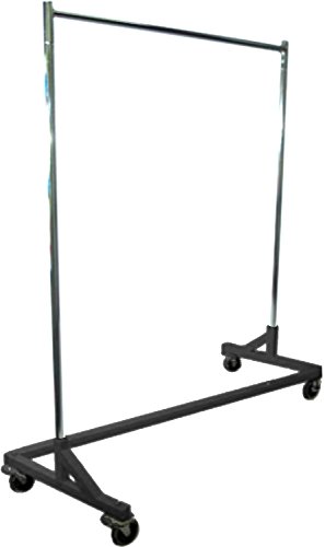 Only Hangers Heavy Duty Adjustable Height Z Rack with Nesting Black Base, 400+ LBS Load Capacity