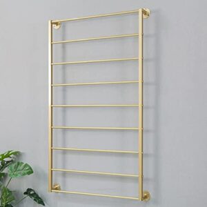 wall mounted metal scarves display silk scarf rack organizer clothes racks garment shawl fabric hanging ties holder ,clothing store retail racks commercial hanger shelves show rack ( color : gold , si