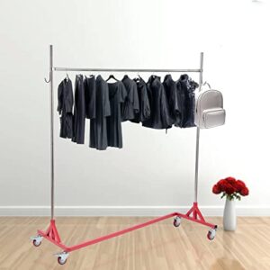 ROREP Z Rack Commercial Z Base Garment Rack Heavy Duty Rolling Z Garment Rack for department stores and laundries.