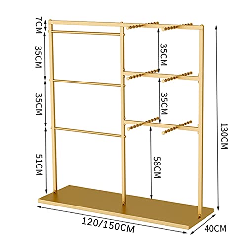 LXBAMKEA Coat Rack Stand, Underwear Display Stands, Freestanding Clothing Store Boutiques Retail Lingerie Garment Rack, Commercial Shelves for Socks Bra Panties Scarves Storage