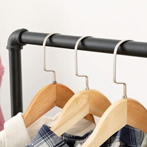 GIMHAI HOME Industrial Heavy Duty Hanging clothes Rack,Pipe Double Rod Garment Rack with Wheels - Parent-child Rolling Clothing Rack – Steampunk Clothes Racks for Hanging Clothes