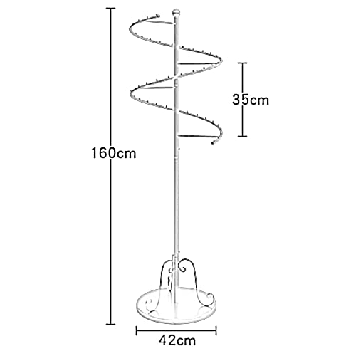 LXBAMKEA Spiral Underwear Rack, Clothing Store Lingerie Display Stand with Balls Stops, Retail/boutiques Swimsuits Bra Shorts Socks Panties Floor-Standing Storage Shelves