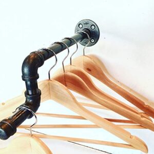 urban industrial pipe wall rack - clothing rack, closet organization, retail display